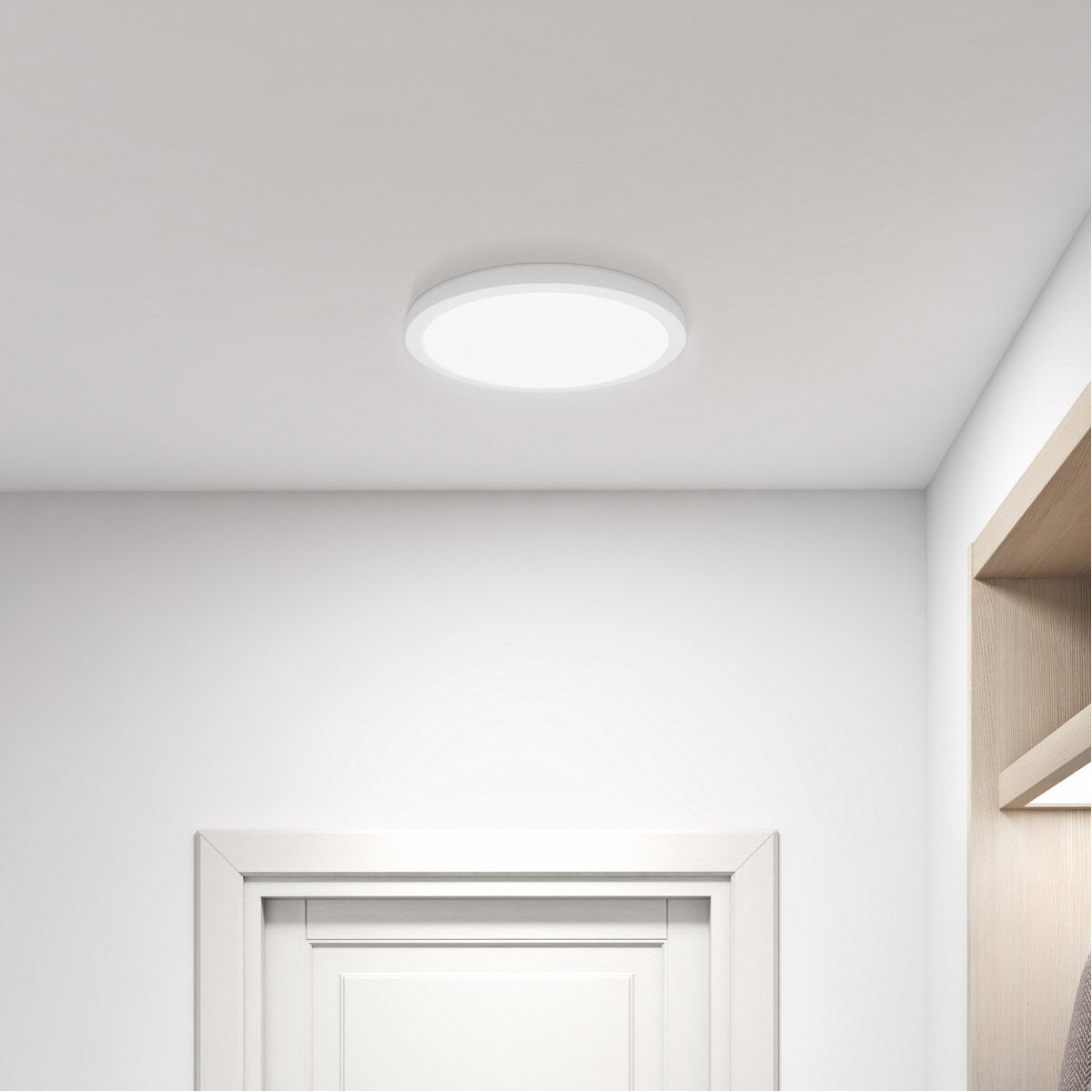 Access 20848LEDD-WH/ACR ModPLUS LED 16 inch White Flush Mount Ceiling ...