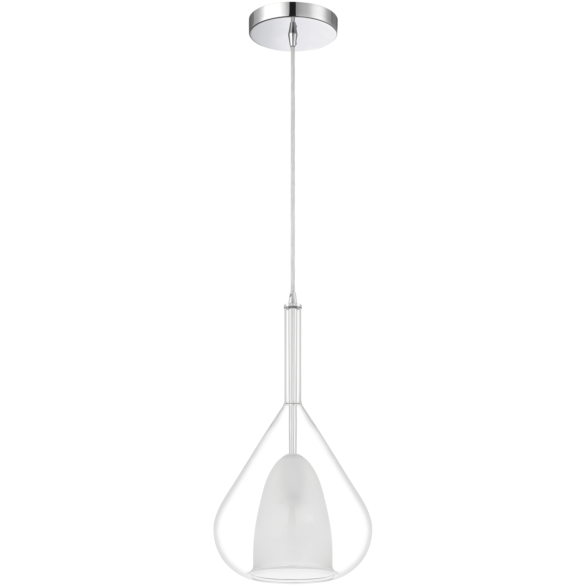 Access 63088-CH/CFR Ray LED 7.75 inch Chrome and Clear and Frosted ...