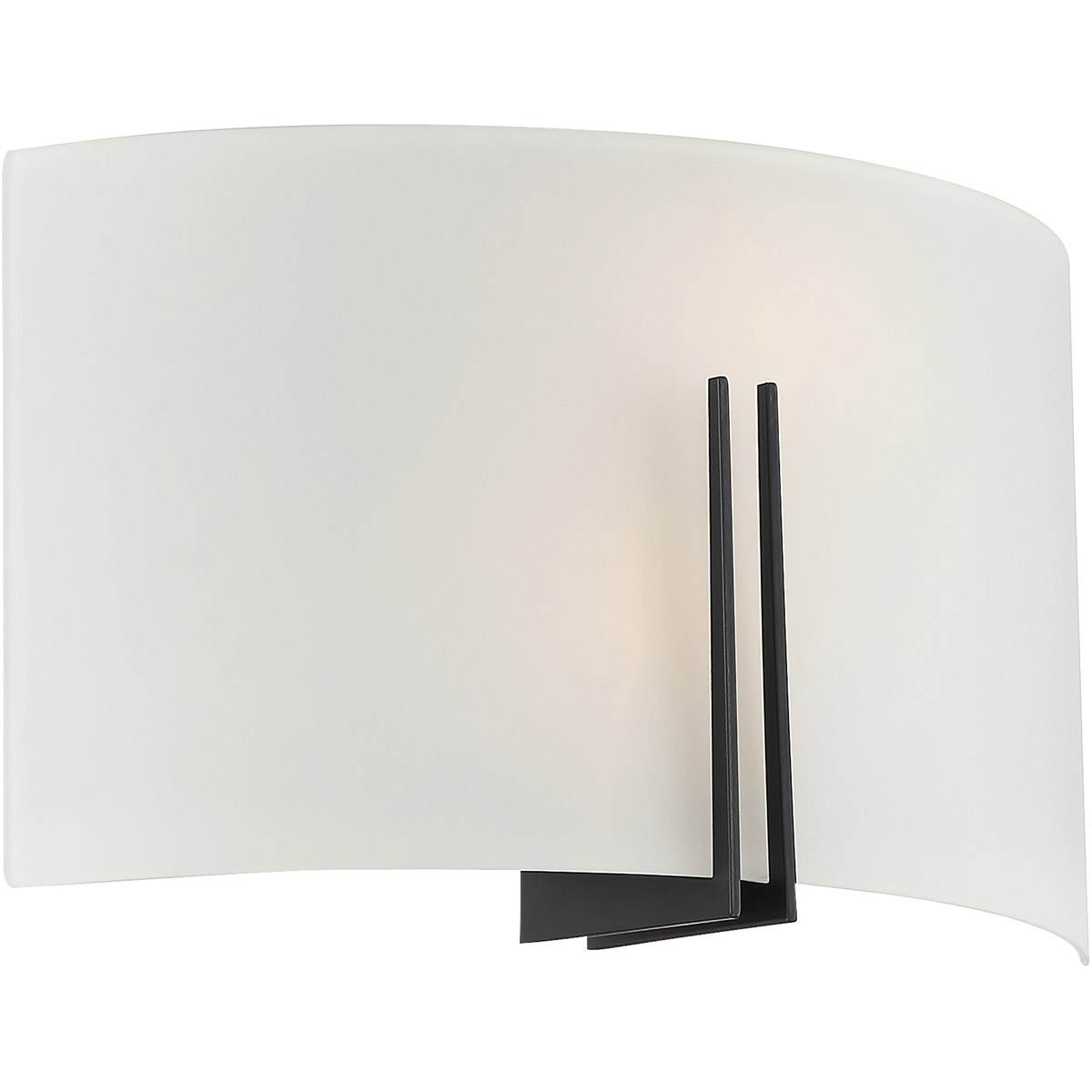 Access 20447LEDDLP-MBL/WH Prong Wall Sconce Wall Light in Matte Black