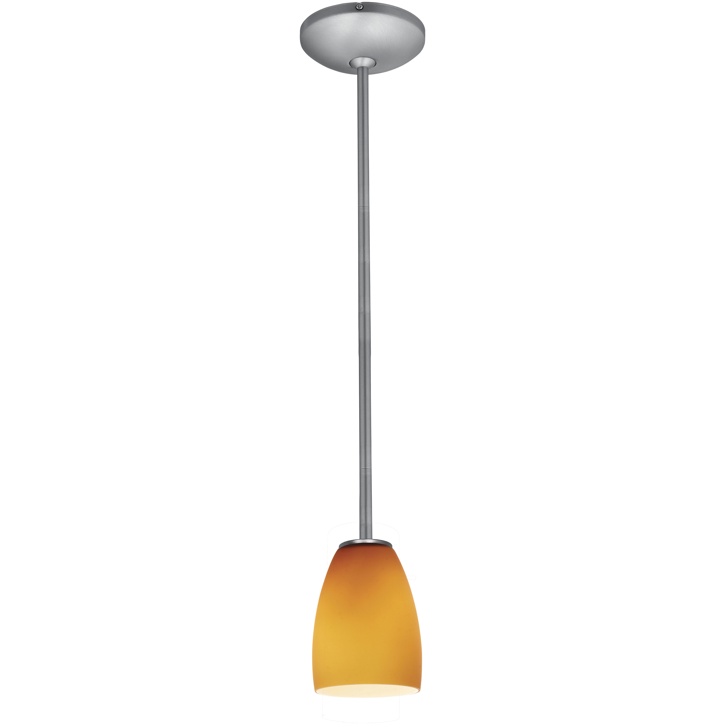 Access 28069-3R-BS/AMB Sherry LED 5 inch Brushed Steel Pendant Ceiling ...