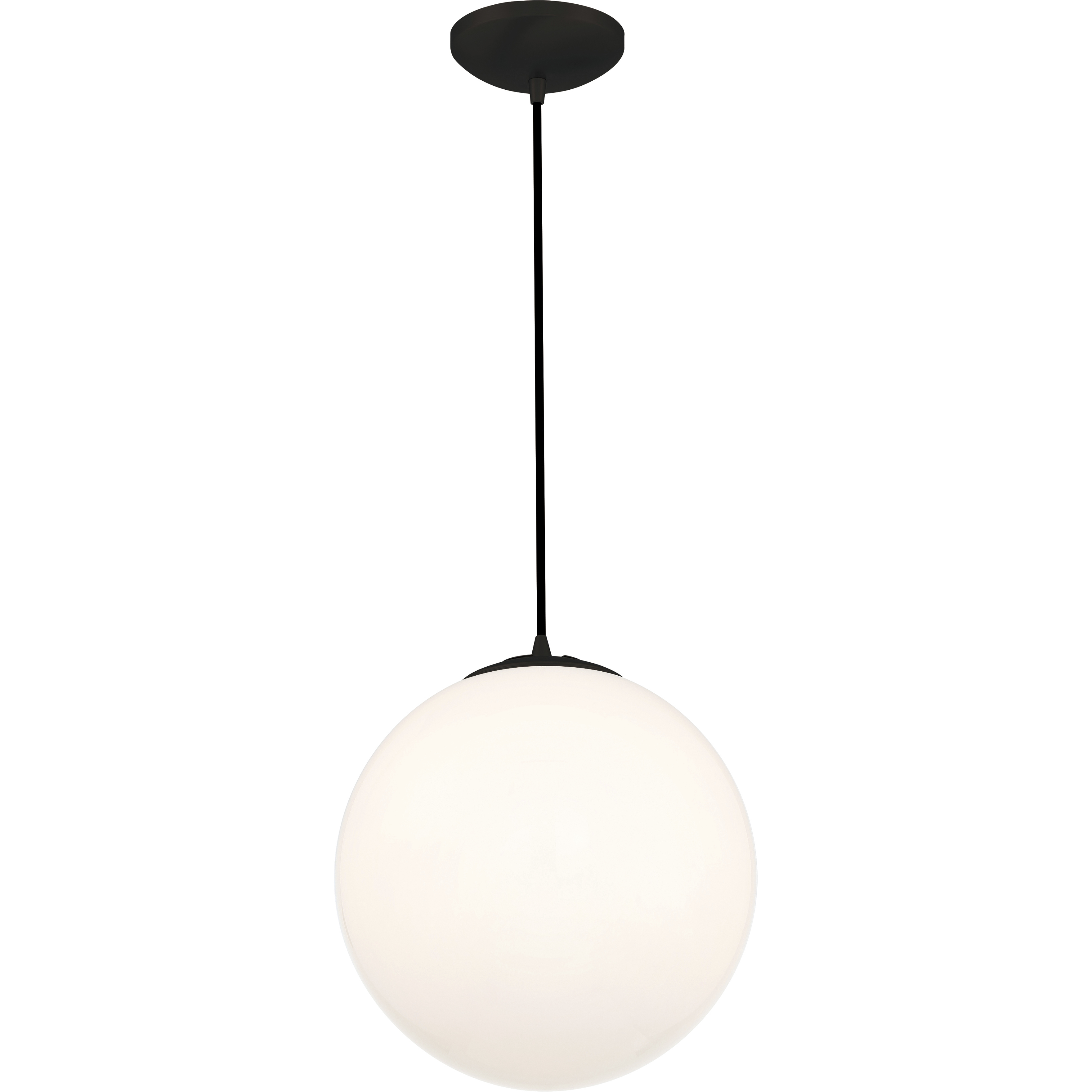 Access 23944-MBL/OPL Pearl 15.75 inch Matte Black Pendant Ceiling Light