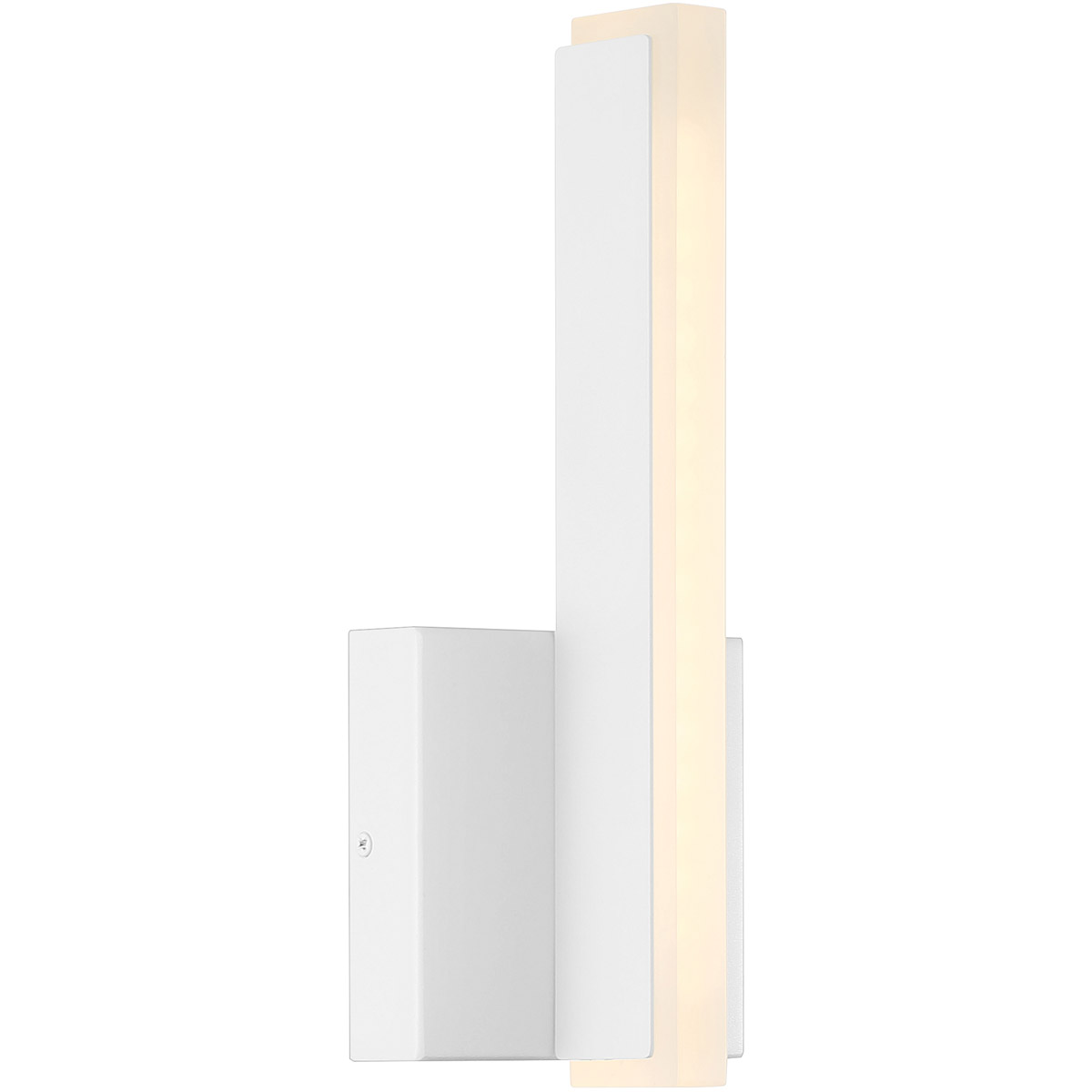 Access 63161LEDD-MWH/ACR Illume LED 5 inch Matte White Wall Sconce Wall ...
